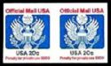 Stamp: Official Mail - Stylized eagle (United States of America ...