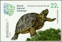 Stamp: European Pond Turtle (Emys orbicularis) (Romania(Văcărești ...