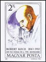 Timbre: Robert Koch (1843-1910), German bacteriologist (Hongrie(100th ...
