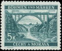 Stamp: Beching / Bechyně (Bohemia and Moravia(Landscapes) Mi:DE-BM 57a ...