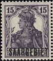 Stamp: Germania, overprinted SAARGEBIET (Germany, Saarland(French ...