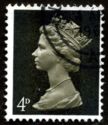 Stamp: Queen Elizabeth II - 4d Predecimal Machin (United Kingdom of ...