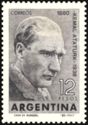 Stamp: 25 Years of the Death of Kemal Atatürk (1880-1938) (ArgentinaMi ...
