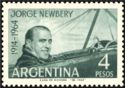 Stamp: 50 Years of death Jorge Newbery (1875-1914) (ArgentinaMi:AR 837 ...