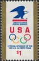 Stamp: USPS Eagle Logo w/ Olympic Rings (United States of AmericaMi:US ...