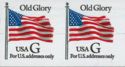 Stamp: White Old Glory G Stamp (United States of America(G Old Glory ...