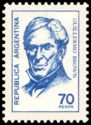 Stamp: Admiral Guillermo Brown (1777~1857) (Argentina(Generals - Fluo ...