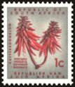 Stamp: Kafferboom Flower; Coral Tree (Erythrina lysistemon) (South ...