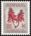 Stamp: Kafferboom Flower Coral Tree (Erythrina lysistemon), redrawn ...
