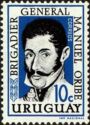 Stamp: Gen. Manuel Oribe (1796-1857) (Uruguay(General Manuel Oribe) Mi ...