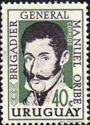 Stamp: Gen. Manuel Oribe (1796-1857) (Uruguay(General Manuel Oribe) Mi ...