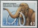 Stamp: Woolly Mammoth (Mammuthus primigenius), Pleistocene Epoch ...